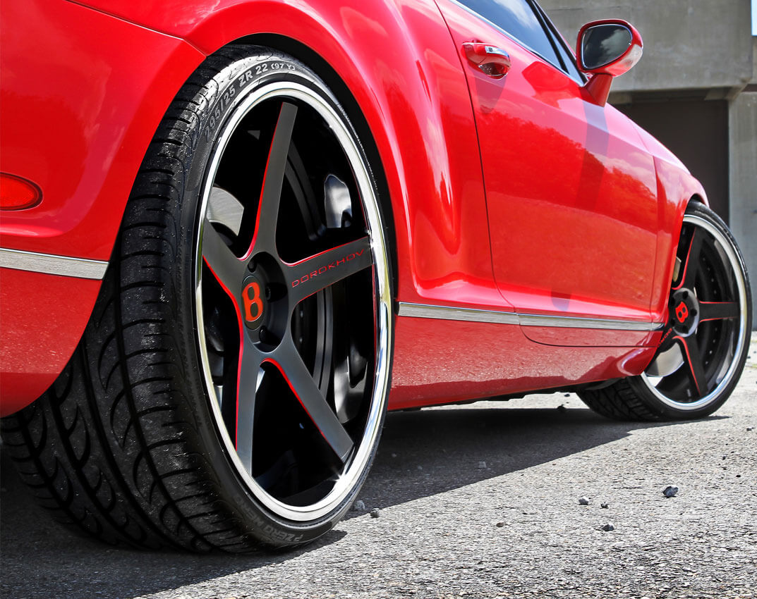 Bentley Powder Coating Black Rims - MrChrome.com